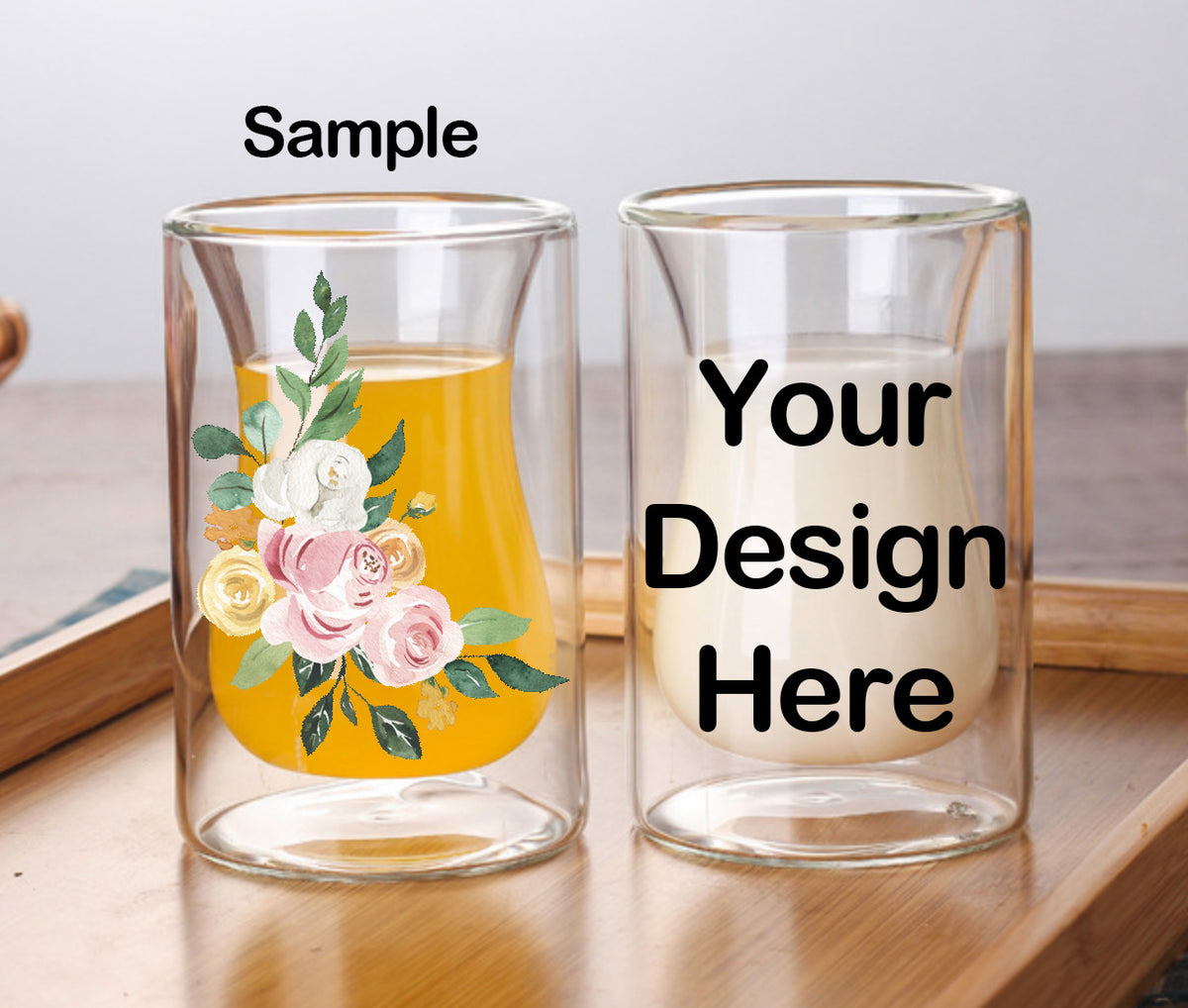 Custom Glass mugs as premium personal gift or corporate gifts ...
